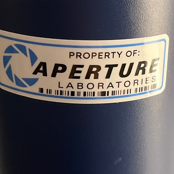Property of Aperture Laboratories Sticker, Portal Sticker, Aperture ...