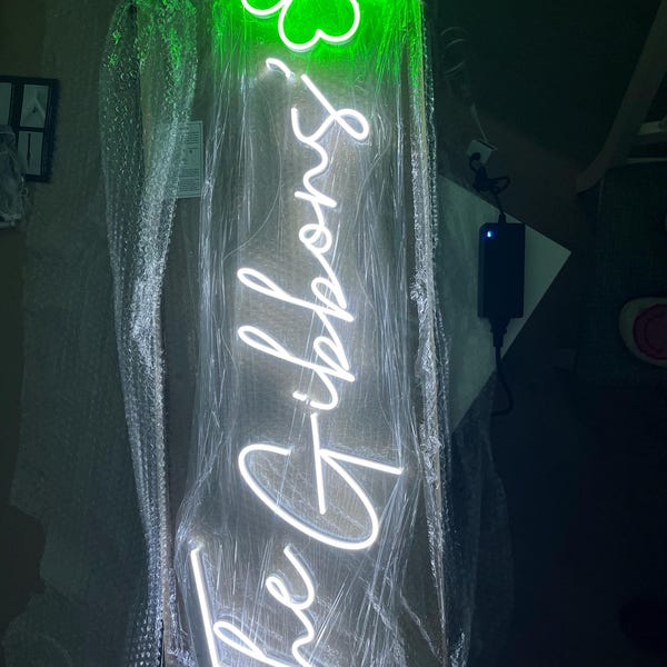 Custom Wedding Neon Sign, Battery Operated Upgrade Available Wedding ...