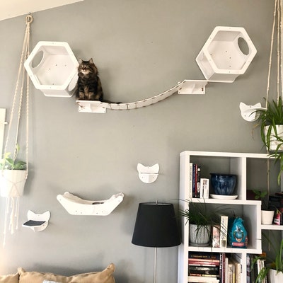 Wall Shelves for Cat, Cat Shelves, Cat Climbing Wall Shelf, Cat House ...