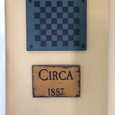 Primitive Colonial Circa Sign - Etsy