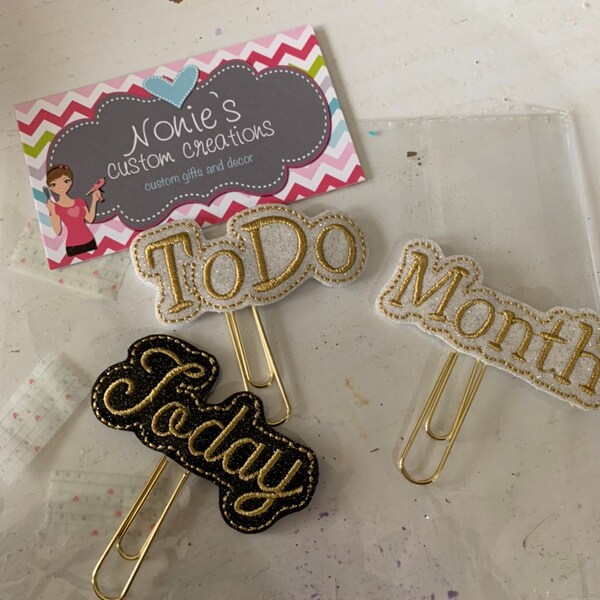 Month Paper Clip - Planner Paper Clip - Planner Paperclip - Planner ...