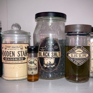 Vampire Themed Apothecary Style Potion Labels 100, Printable - Etsy