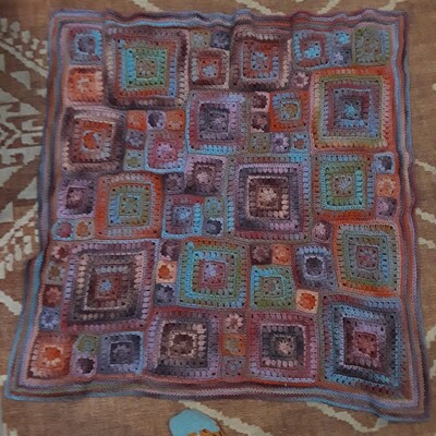 Crochet PATTERN Square Scramble Crochet Blanket Pattern, Baby Throw ...