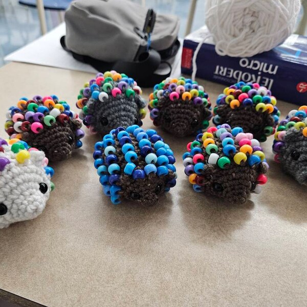 Beaded Fidget Hedgehog Crochet Pattern Crochet Fidget Toy Fidget ...
