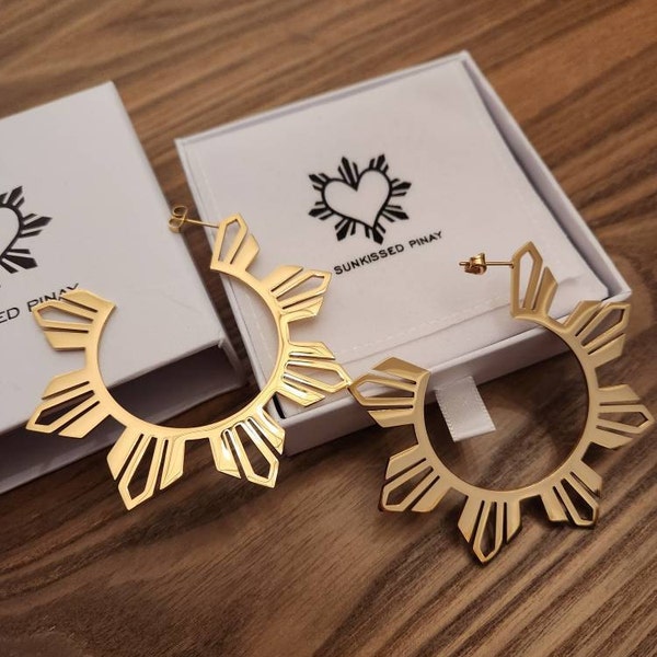 Philippines Rainbow Sun Enamel Pin, Filipino Gay Pride, Rainbow Flag ...