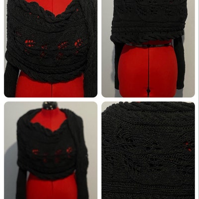 KNITTING PATTERN Snowfall Sweater Scarf Scarf With - Etsy UK