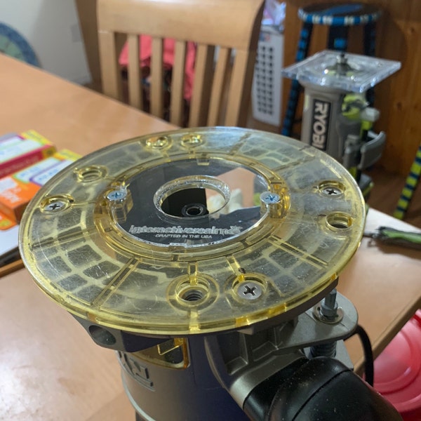 Ryobi Fixed and Plunge Routers - Guide Bushing Base Plate Insert ...