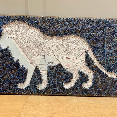 Geometric Buffalo String Art Buffalo Art Geometric Animal - Etsy