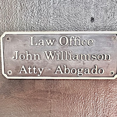 Custom Brass Door Signs & Plaques Any Language Plaques Customized Size ...