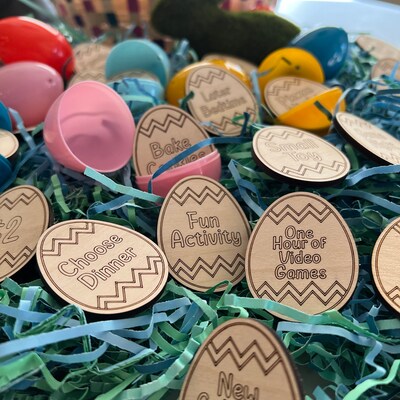 30 Redeemable Easter Token SVG, Kids Easter Laser Files, Easter Coin ...