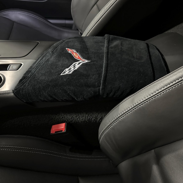 Console Cover With Ford Logo - Fits Ford Explorer 2011-2022 - Black W ...