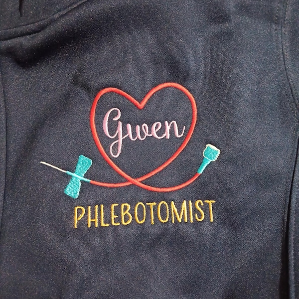 Phlebotomist Jacket, Personalized Phlebotomist Gift, Gift for Nurse ...