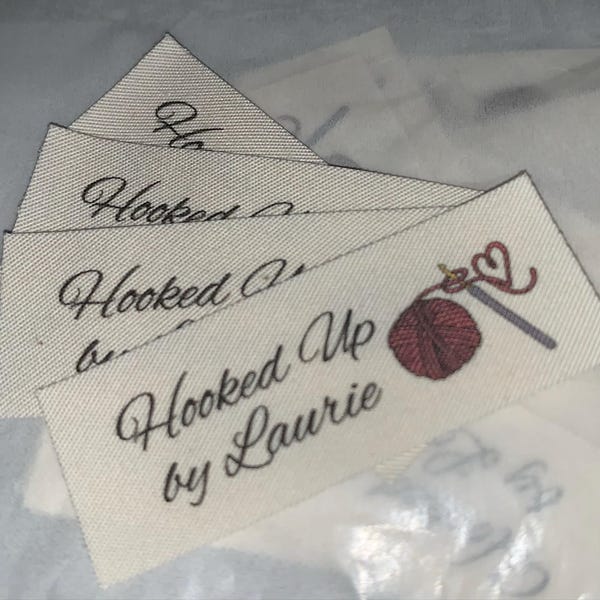 Handmade Labels for Crocheted Items - Small Organic Cotton Tags ...