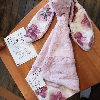 Bunny Lovey Sewing PATTERN Instant Download, DIY Baby Lovey in Minky ...