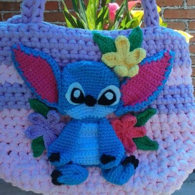 Stitch Bag Crochet Pattern Stitch Amigurumi in English US Terms - Etsy