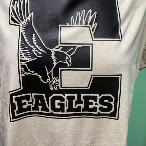 Eagles Shirt Design SVG, Eagle Mascot High School PNG - Etsy