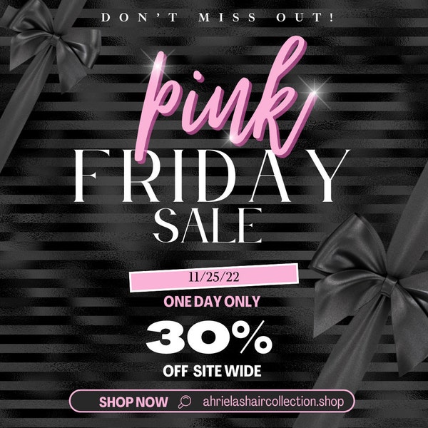 PINK FRIDAY Sale Flyer | Pink Friday Instagram Flyer | DIY Canva ...