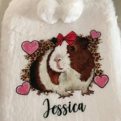 Guinea Pig Ribbon Heart Leopard Png, Leopard Guinea Pig Png, Guinea Pig ...