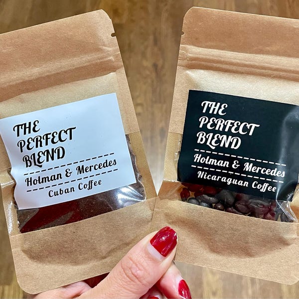 The Perfect Blend Coffee Wedding Favor Bags, Bridal Shower Favors ...