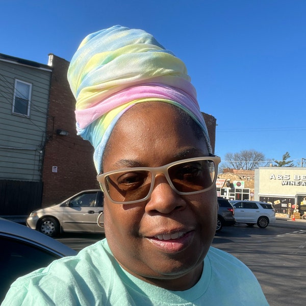 TWISTED KNOT Pre-tied Turban, Chemo Hat, Alopecia Hat, Protective Hair ...