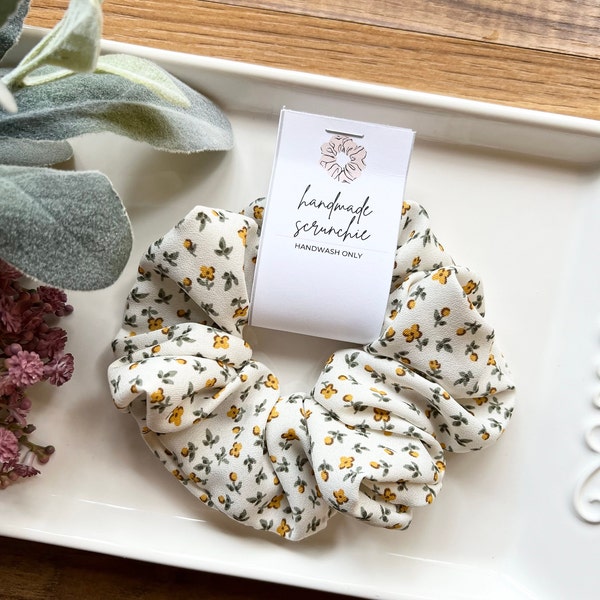 Printable Scrunchie Hang Tags | Customizable Editable | Canva Template ...