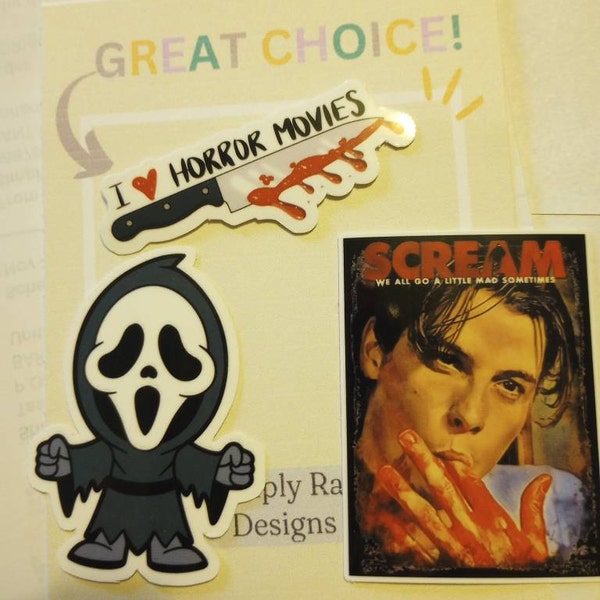 Scream Sticker/billy Loomis/horror/kindle/booktok/scary Movie/ No You ...