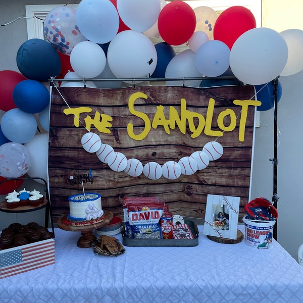 The Sandlot Wood Sign - Baseball Party Backdrop Sign - the Sandlot ...