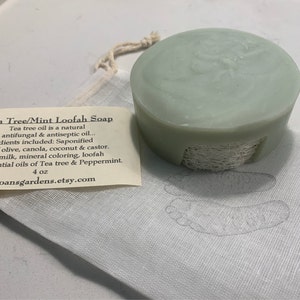 Peppermint Tea Tree Loofah Foot Soap Scrub Soap / Cold Process Soap ...