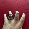 Hand Sculpted Inverted Pentagram Hand Pendant : Oxidized Alpaca Silver ...