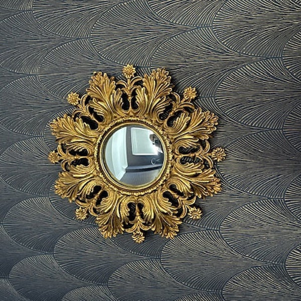 Gold Convex Thin Frame Mini Mirrors - Etsy