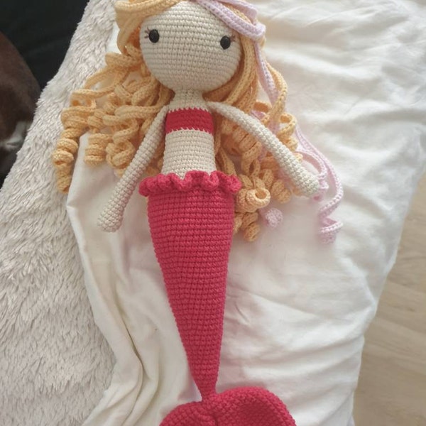 Mermaid Crochet Doll Pattern: Amigurumi Sirenita Tutorial - Etsy