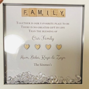 Personalised Mother & Daughter Photo Frame. Box Frame Mother. - Etsy UK