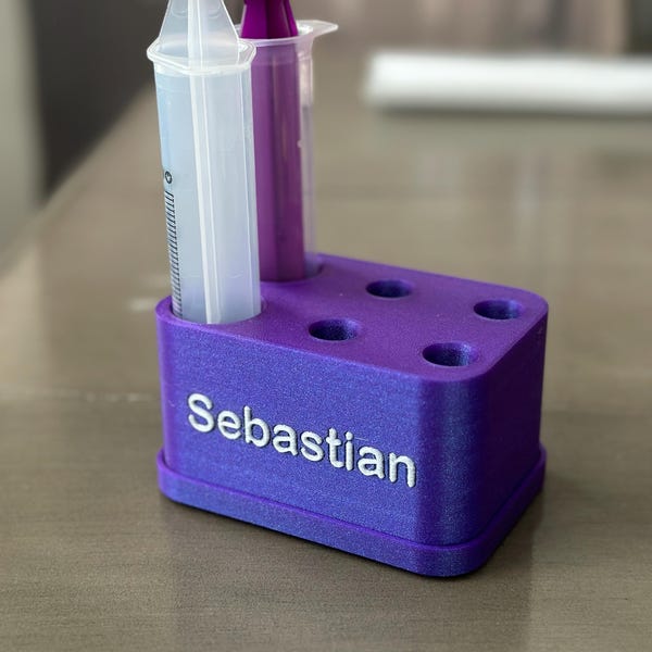 Custom Syringe Holder/drying Rack Made to Order. Customized With Your ...
