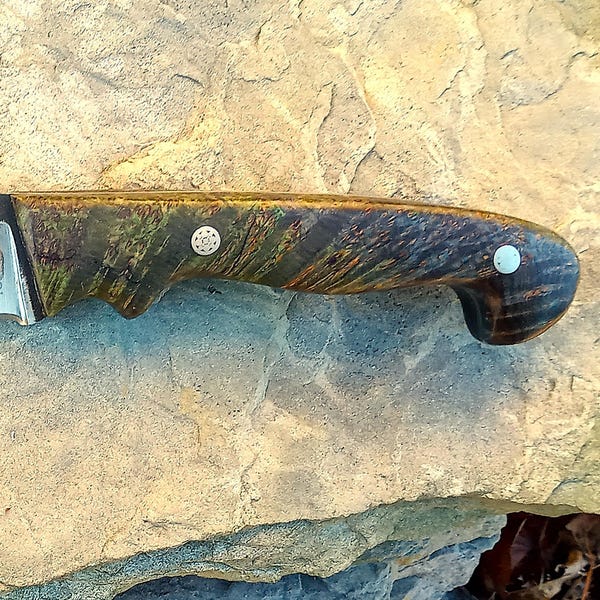 Stabilized Box Elder Burl Knife Scales SBEB 591 - Etsy