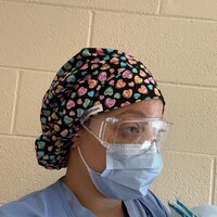 Scrub Hat by Kimkaps Surgical Hat Bouffant Scrub Cap Bouffant With Ties ...