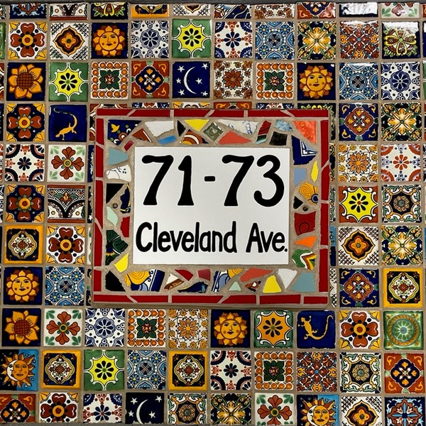 Custom Mosaic Ceramic Tile House Numbers. Custom Made to Order. Can Say ...