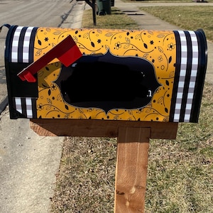 Custom Address Mailbox Covers Magnetic Personalized Plaid Mailbox ...