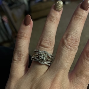 Sapphire Diamond Enhancer Ring Guard Wraps for Ring Enhancer - Etsy