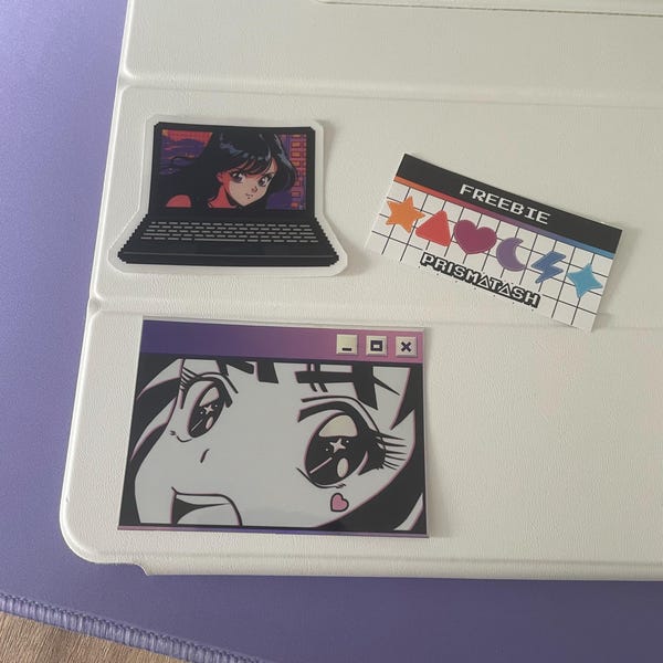 Y2k Aesthetic Sticker | Holographic Sparkle | Bold 2000's Graphic ...