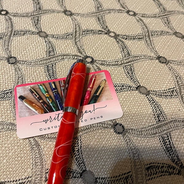 Handmade Pen, Twist Pen, Acrylic Pen, Big Ben Pen, Unique Gift, Custom ...