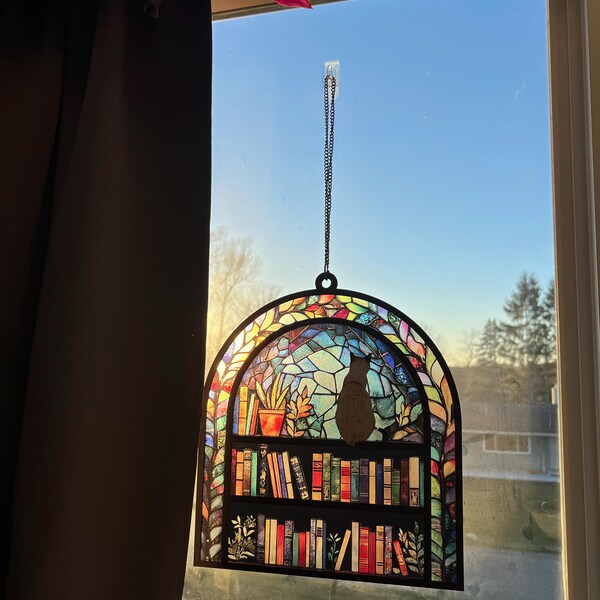 Cat Acrylic Window Hanging, Cat Wall Window Hanging Art Decoration, Cat ...