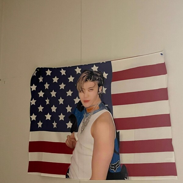 Twice Momo Flag Banner, Twice Momo Kpop American Flag Tapestry, Twice ...