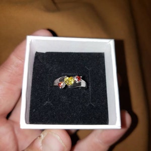 Personalized Engraved Sweet 16 Ring Birthstone Name Custom Stone Sweet ...