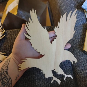 Eagle 004 Wooden Shape Cutout for Crafting, Home & Room Décor, and ...