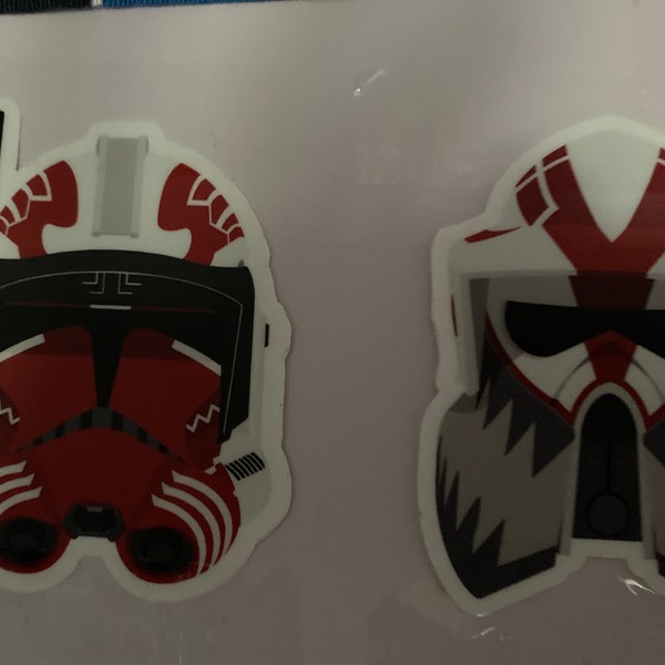 Star Wars Trooper Stickers Star Wars Vinyl Stickers Clones Rex Cody ...