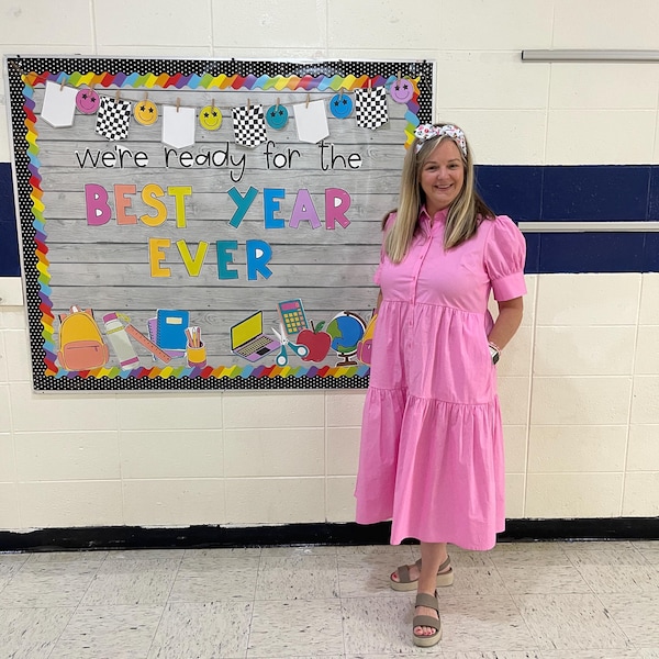 Retro Pastel Meet the Teacher Template, Teacher Resources, Teacher ...