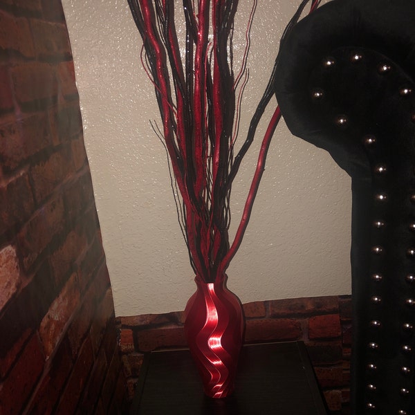 5FT SPARKLY RED Willow Natural Branch/curly Twigs/branches/centerpiece ...