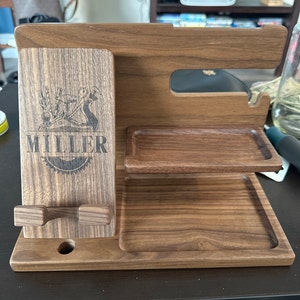 Personalized Gifts for Engineer Wood Phone Docking Station, Desk ...