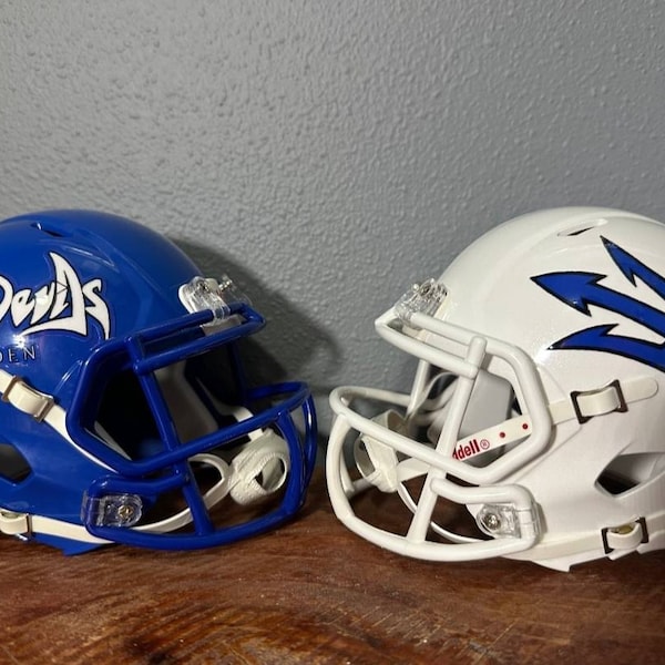 Custom Football Helmets Full Size - Etsy