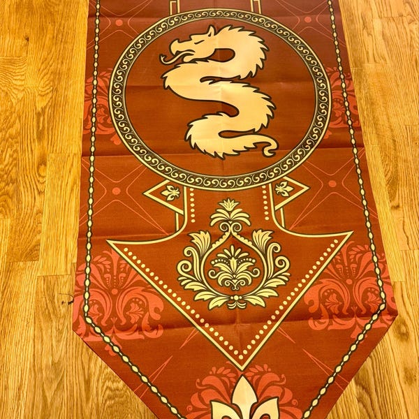 Customizable Medieval Style Family Pennants | Personalized Swallowtail ...